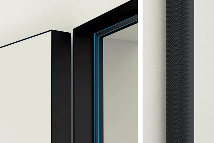 Aluminum and Wood Commercial Invisible Doors